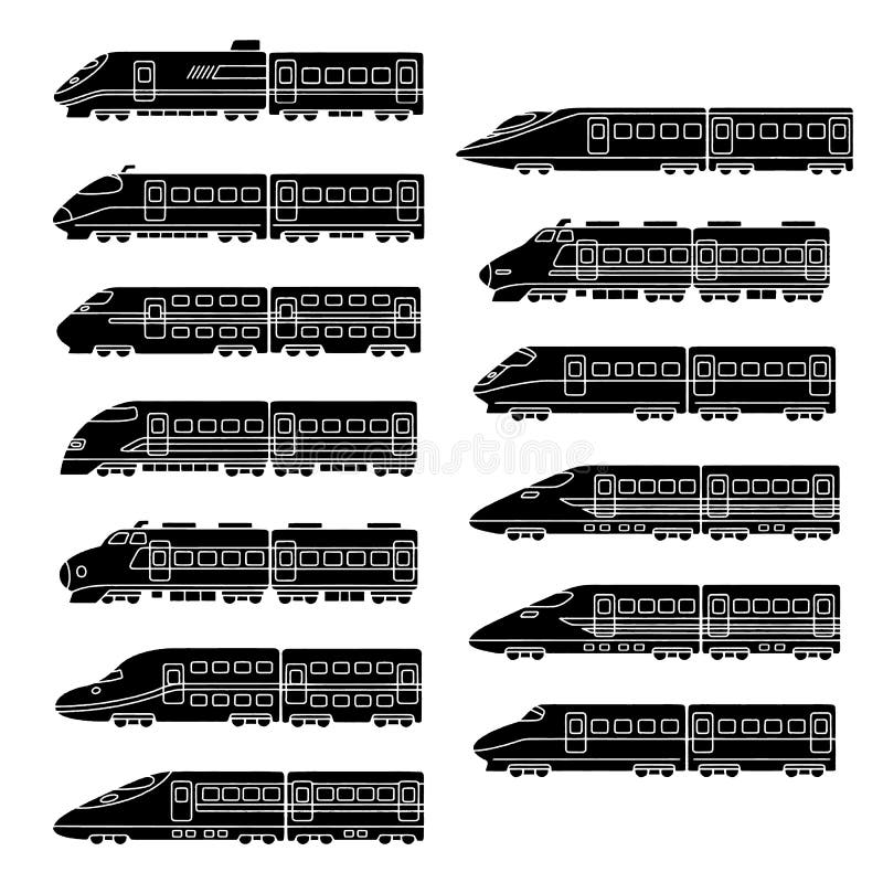 Pattern of the Shinkansen, stock illustration. Illustration of ...
