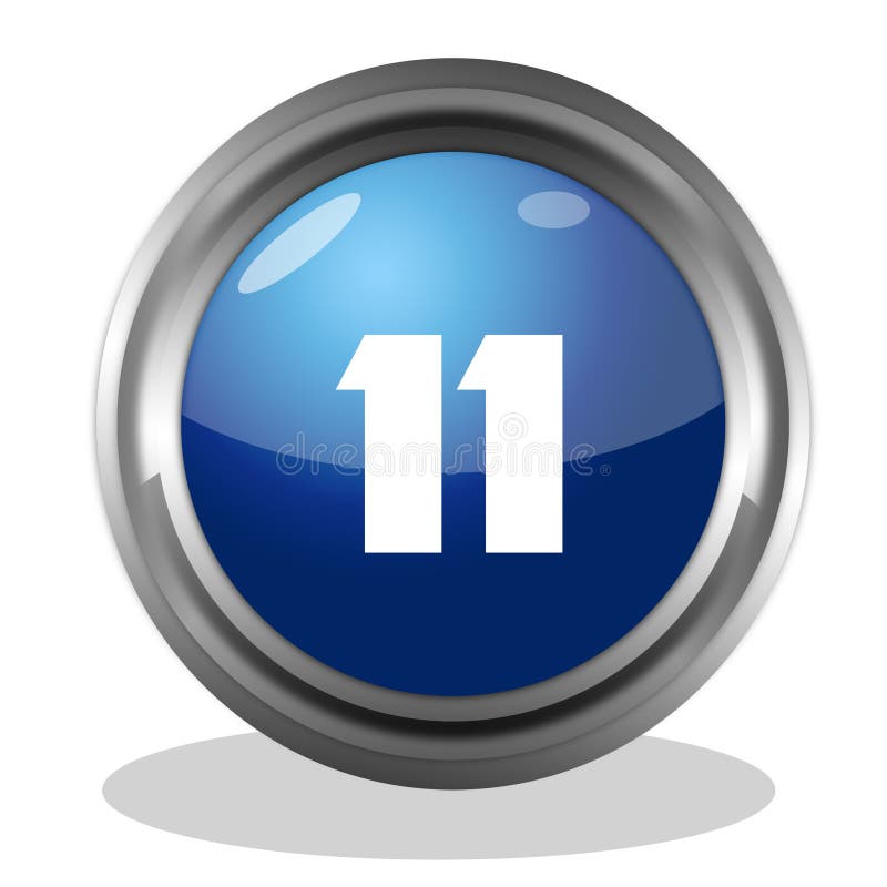 Number button stock vector. Illustration of icon, button - 41824665