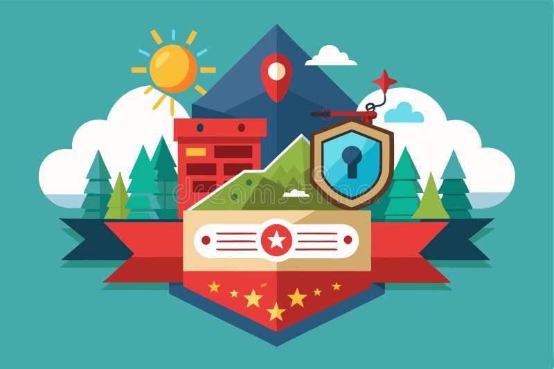 The Illustration Showcases a Colorful Top Secret Theme Featuring ...