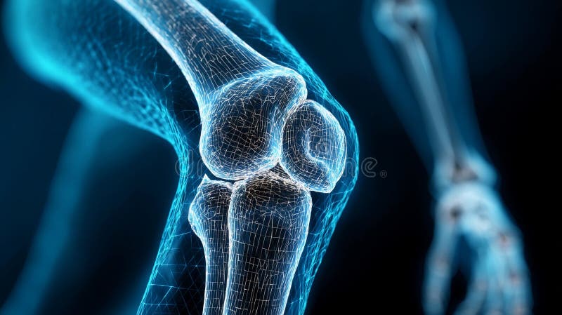 Visualization of a Human Knee Joint Highlighting Anatomy and Structure ...
