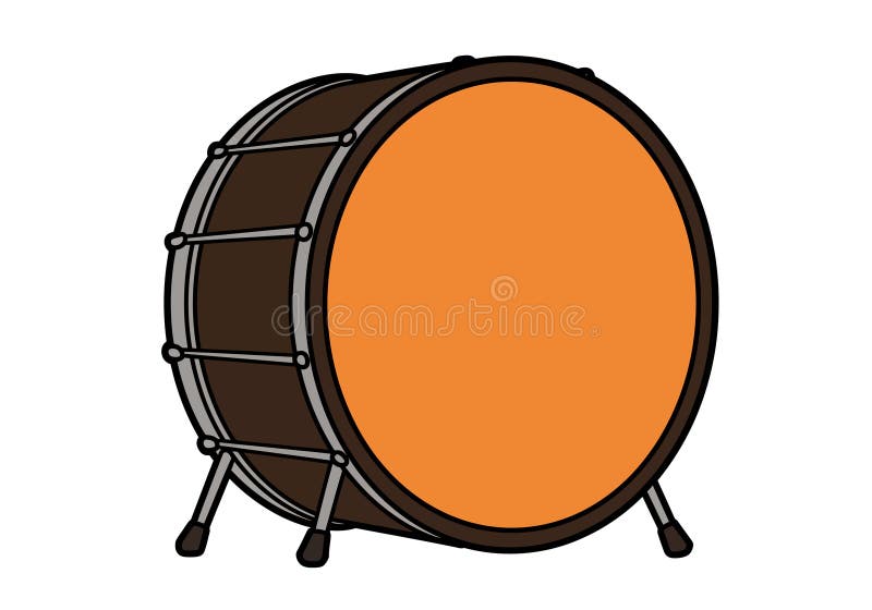 Bass drum clip art stock vector. Illustration of round - 369029580