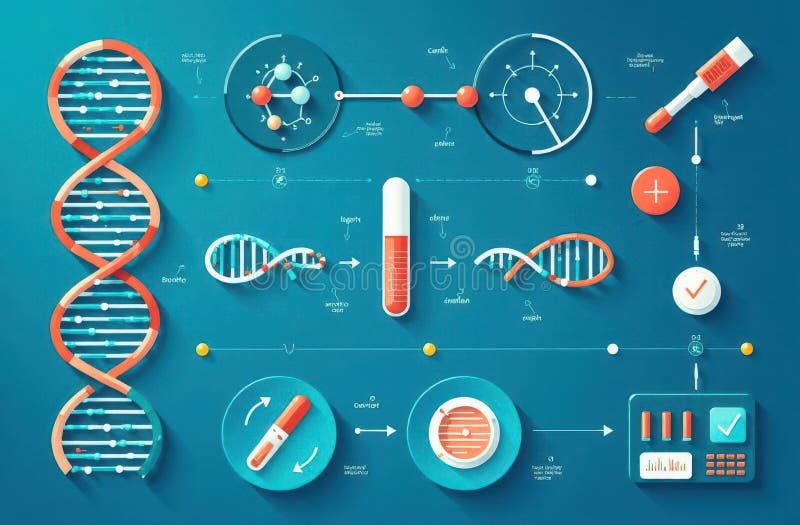 Visual Representation of DNA and AI Interaction in Genetic Research ...