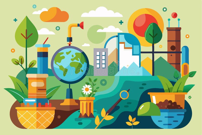 This Illustration Showcases Techniques for Soil Analysis and the ...