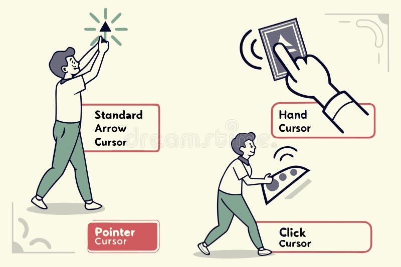 Various Cursors Stock Illustrations – 130 Various Cursors Stock Illustrations, Vectors & Clipart ...