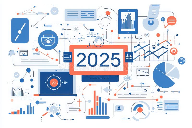 Visual Representation of Data Strategies and Projections for the Year ...