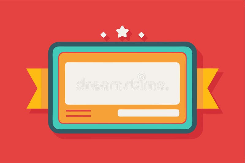 This Illustration Showcases a Vibrant Flat Design with Ample Empty ...