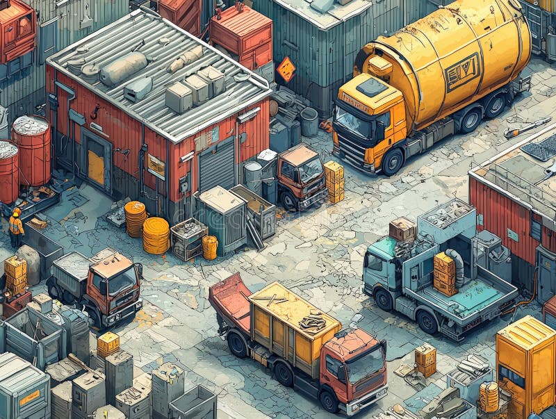 An Illustration Showcasing Best Practices for Handling Materials Safely ...