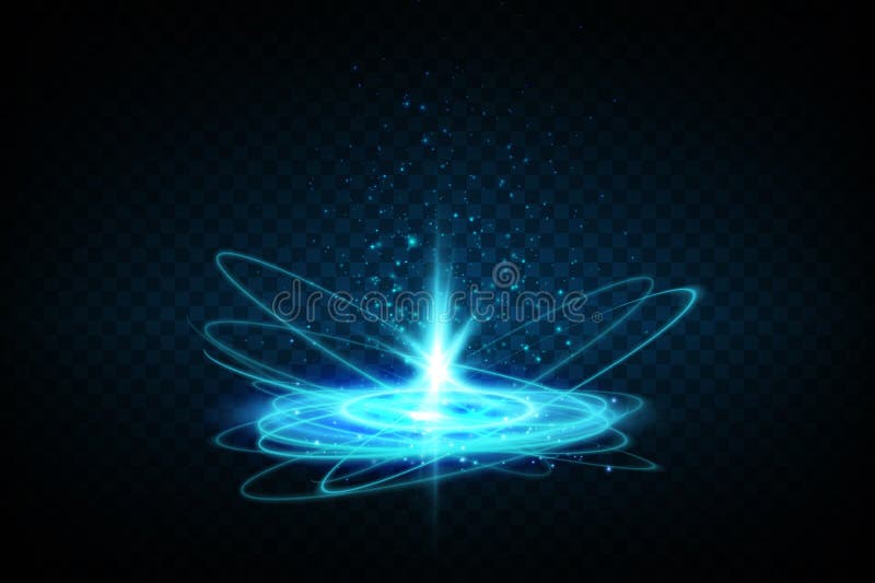 An Illustration Showcasing a Dynamic Electric Spark and a Light Burst ...