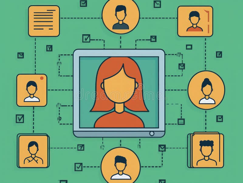 An Illustration Showcasing How Customer Records are Managed ...