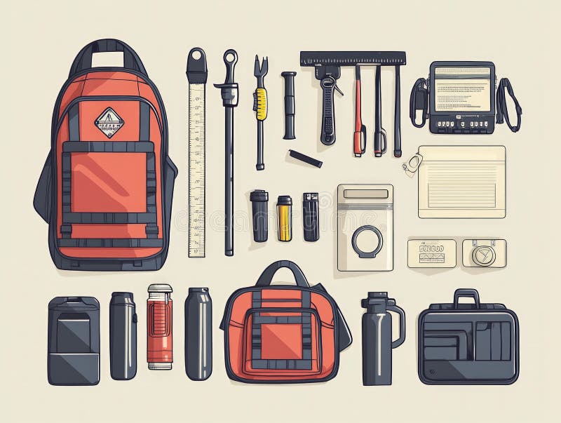 An Illustration Showcasing Necessary Safety Gear for Different ...