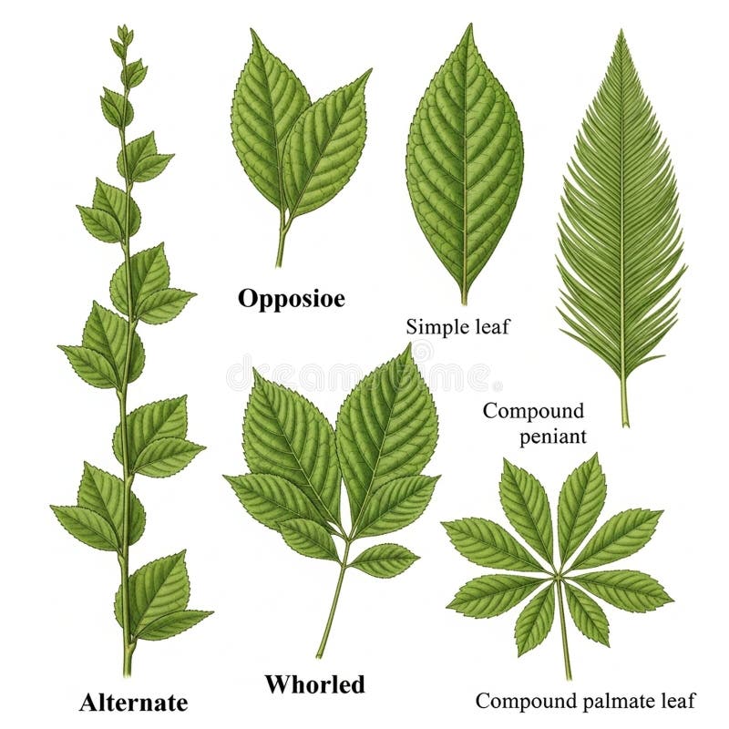 Simple Compound Penniate Stock Illustrations – 1 Simple Compound ...