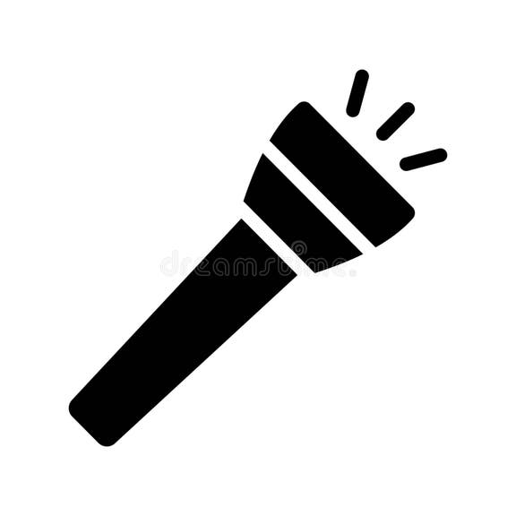 Flashlight icon stock vector. Illustration of signage - 361205383