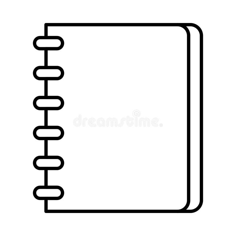 Notepad Icon with Pencil in a Circle with Shadow. Flat Style, Vector ...