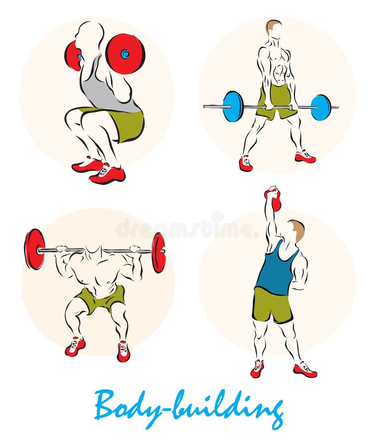 Illustration Showing a Body-buildingÂŒ Stock Vector - Illustration of ...