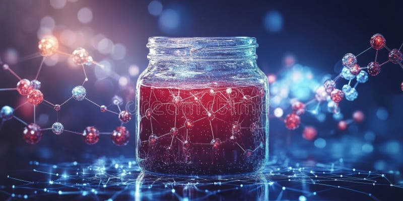 Chemical Process of Turning Fruit into Jam through Illustrations Stock ...