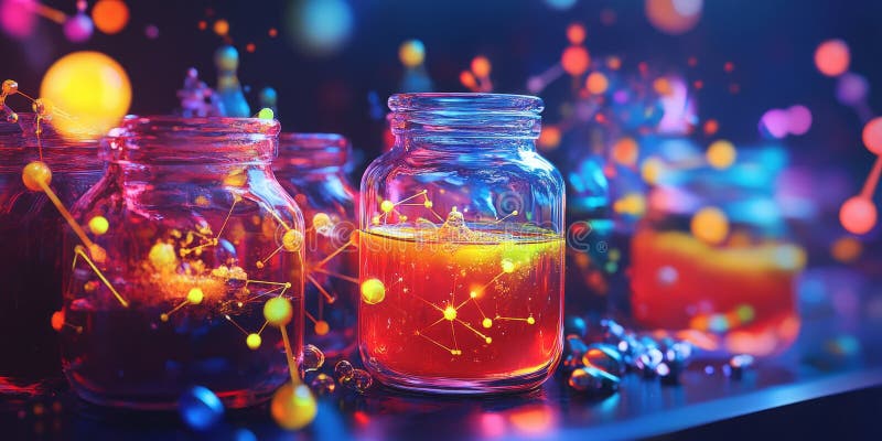 Chemical Process of Turning Fruit into Jam through Illustrations Stock ...