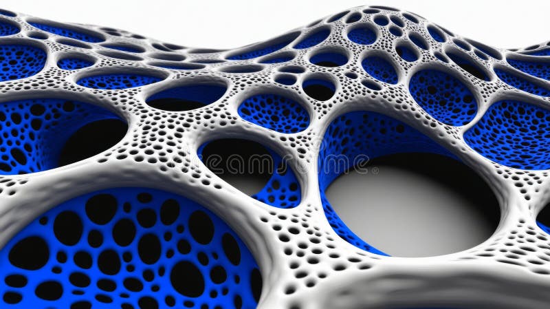 Illustration Showing a Magnified View of a Complex Molecule S Structure ...