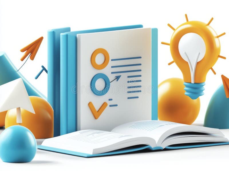 Illustration Showing a Minimal 3D Concept of Self-development. Self ...