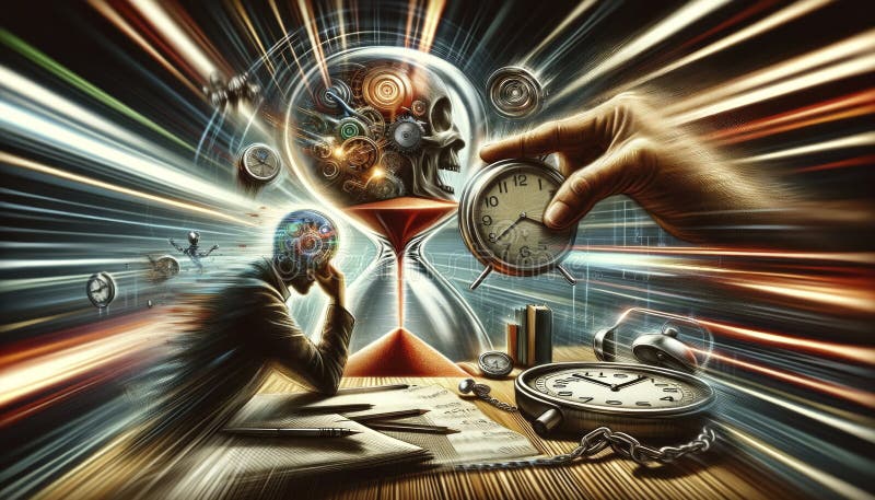 Surreal Concept of Time Escaping Stock Image - Image of creativity ...