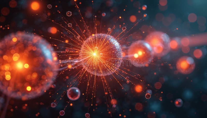 Energetic Particle Transformations Stock Illustrations – 4 Energetic ...