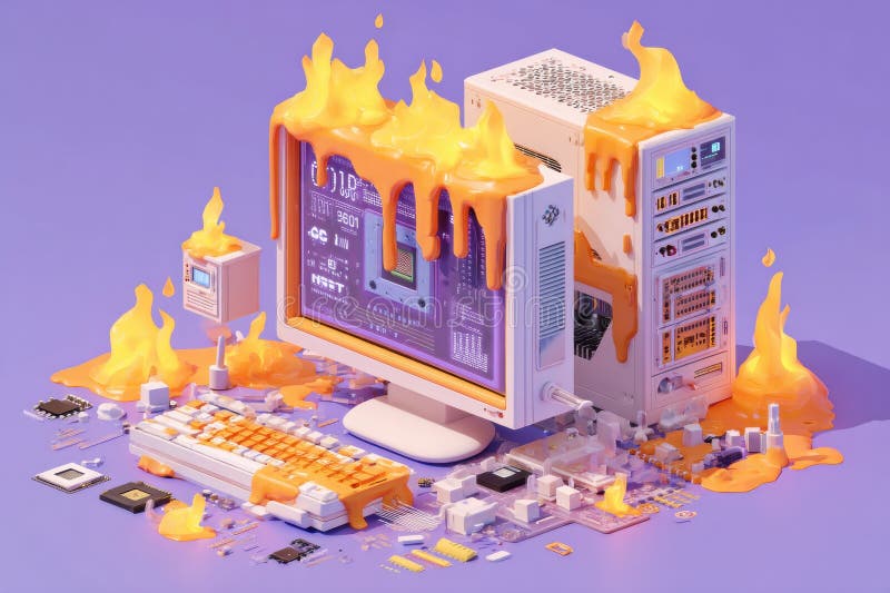 Melting Cpu Stock Photos - Free & Royalty-Free Stock Photos from Dreamstime
