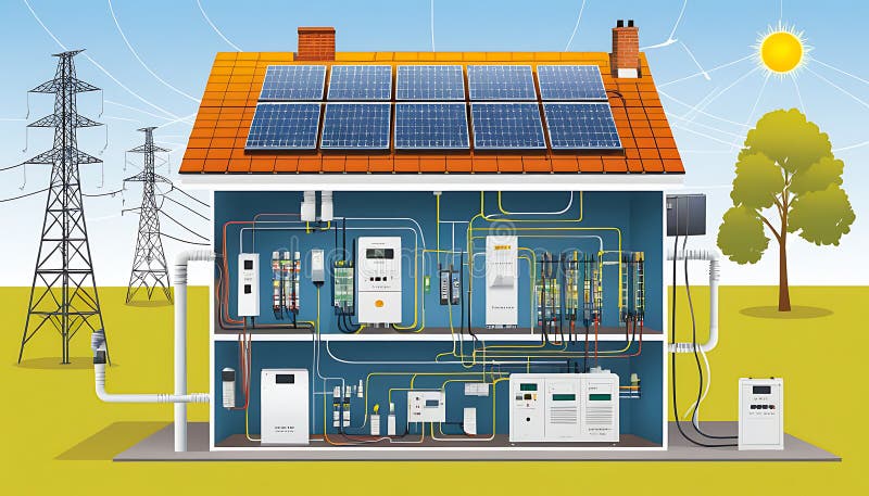 Wiring Diagram Solar System Stock Photos - Free & Royalty-Free Stock ...