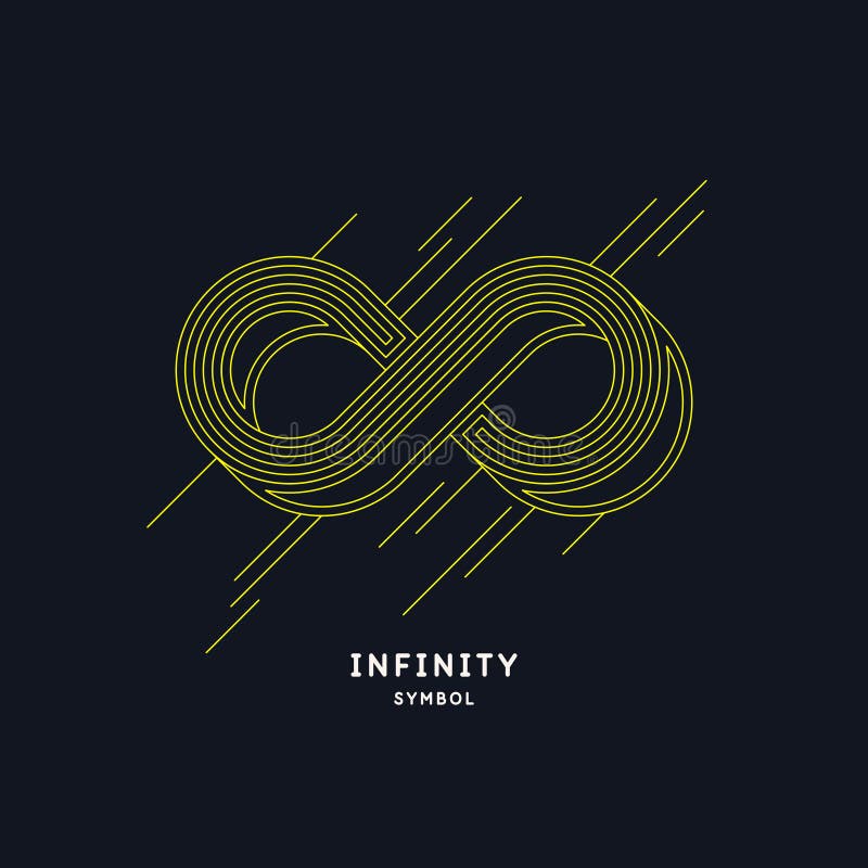 The Illustration Shows the Infinity Sign. Modern Graphics Stock Vector ...