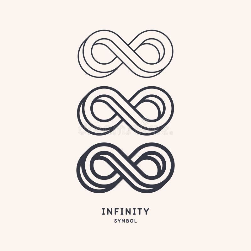 The Illustration Shows the Infinity Sign. Modern Graphics Stock Vector ...