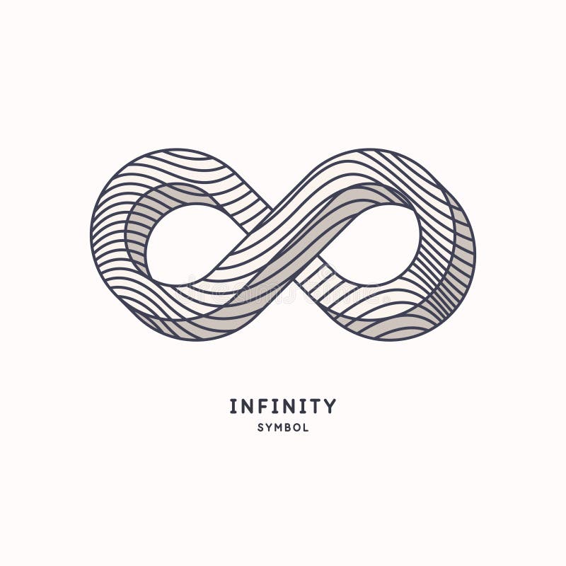 The Illustration Shows the Infinity Sign. Modern Graphics Stock Vector ...