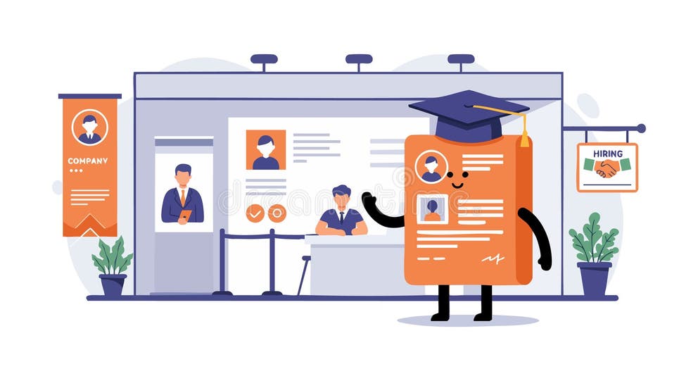 Online Education Platform with Graduation Cap and Student Profile ...