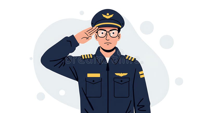 Generated Pilot Saluting Stock Illustrations – 7 Generated Pilot ...