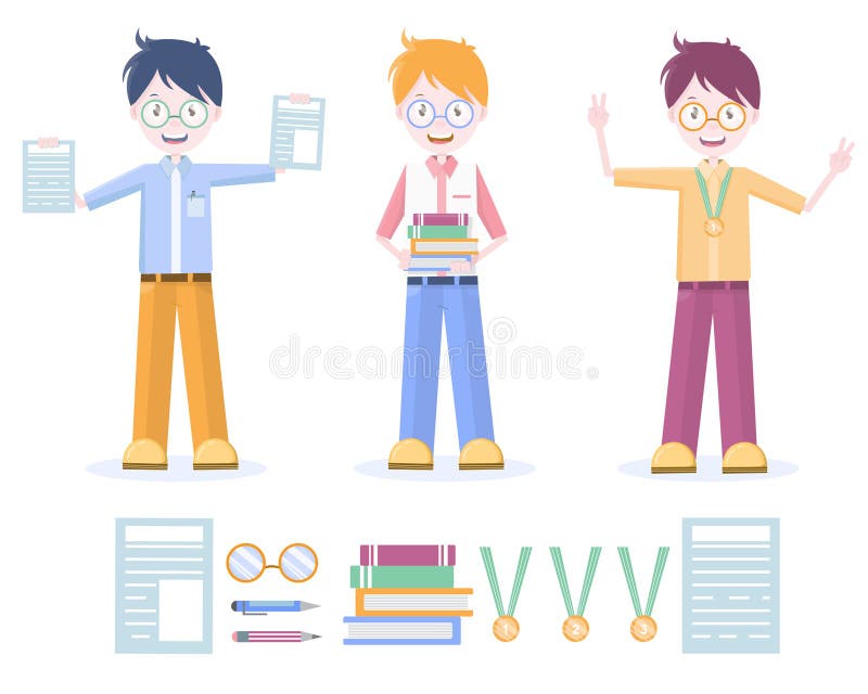 Vector Set of Characters and Individual Elements. Stock Vector ...