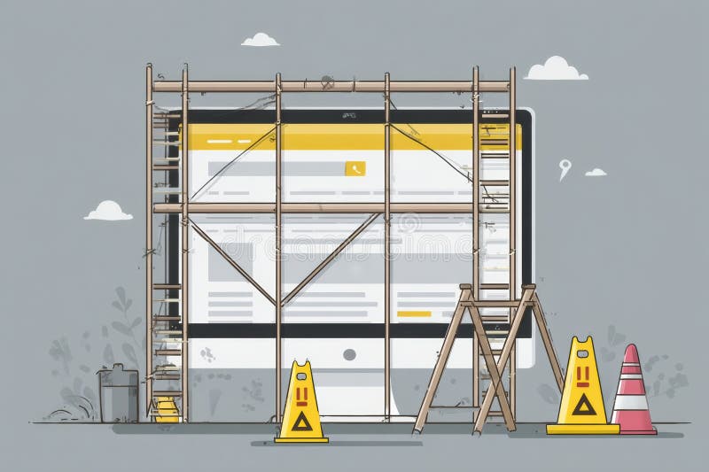 Website Under Construction Text Against Tools Photo Stock Image - Image ...