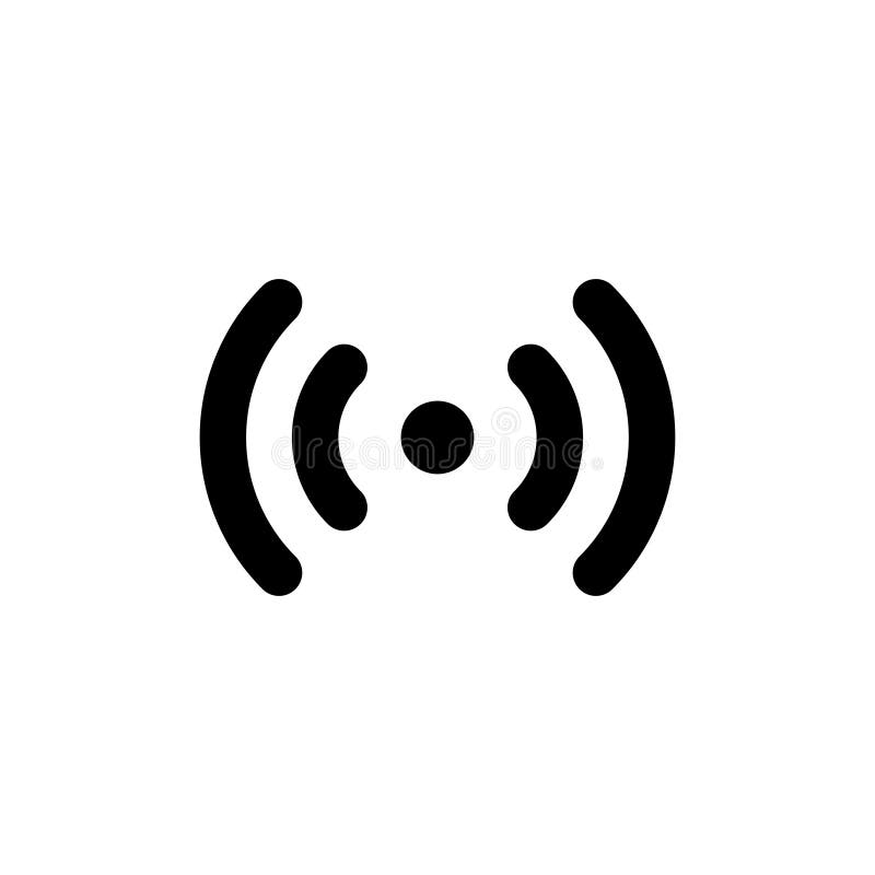 Illustration of Signal Frequency. Isolated Vector Illustration Stock ...