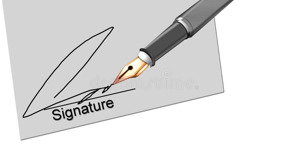 Handwritten Signature Pen Stock Illustrations – 2,607 Handwritten ...