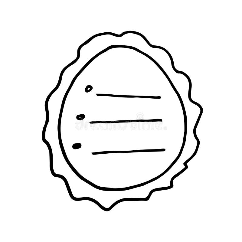 Illustration Signature Form Doodle Stock Vector - Illustration of ...