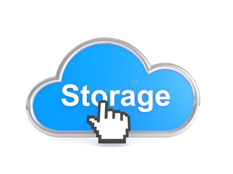 Cloud storage concept stock illustration. Illustration of archive ...