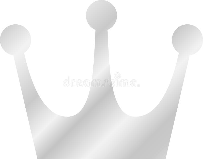Illustration of Silver Crown Stock Vector - Illustration of luxury ...