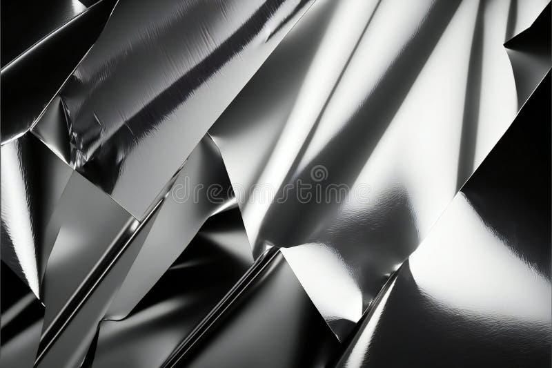 Silver Foil Texture, Highly Detailed Texture Surface, Abstract ...