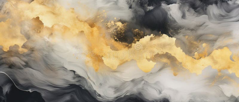 Illustration Silver Gold Colored Alcohol Ink Background Stock Photos ...