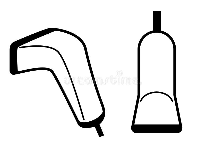 Illustration of a Simple Barcode Reader. Icon Symbolizing Store and ...