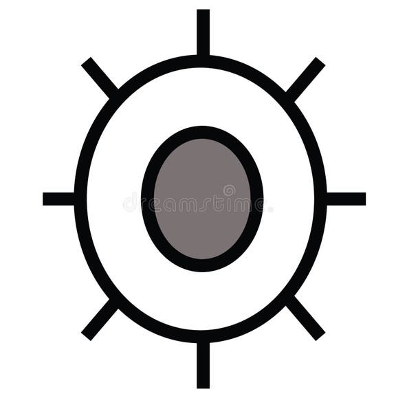 Illustration of Simple Brightness Icon. Stock Vector - Illustration of ...