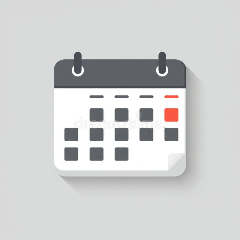 Simple Calendar Template for 2017 To 2020 Stock Vector - Illustration ...