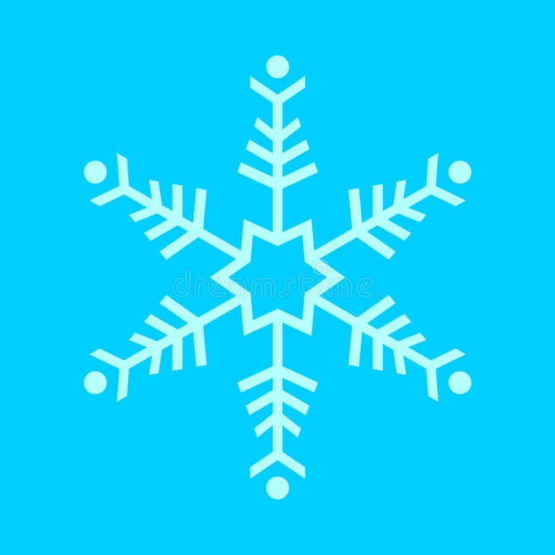 Symbole Simple D'illustration De Flocon De Neige Illustration Stock ...