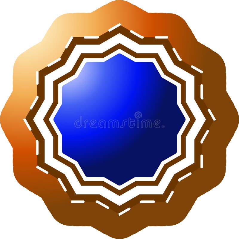 Colorful Gradation Simple Emblem Mark Stock Vector - Illustration of ...