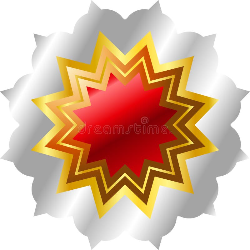 Colorful Gradation Simple Emblem Mark Stock Vector - Illustration of ...