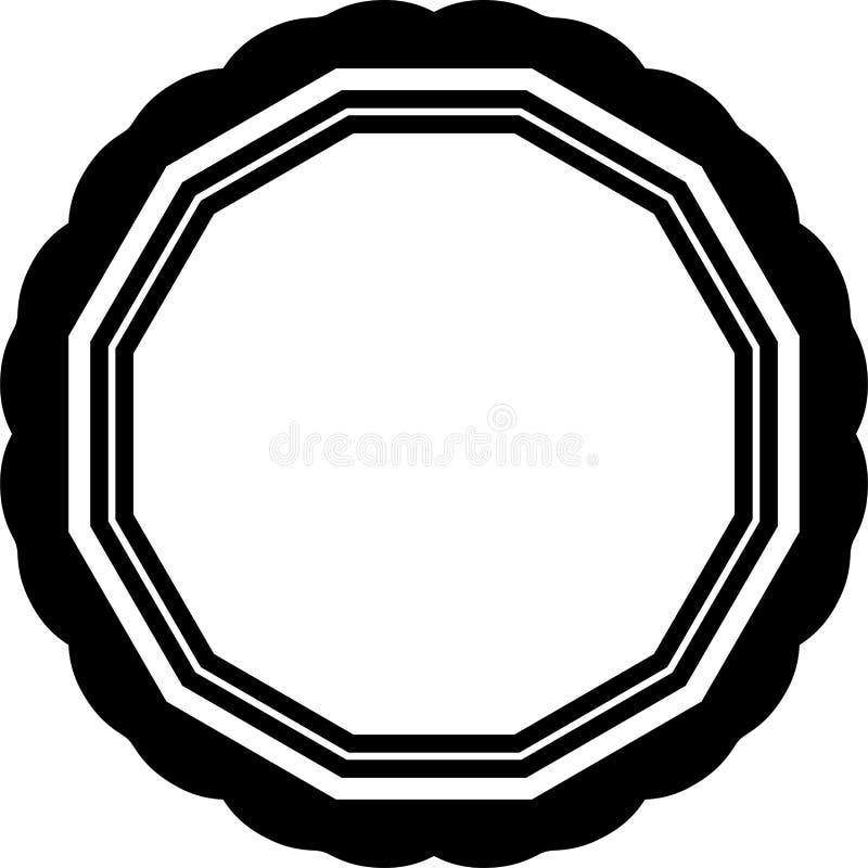 Monochrome Simple Emblem Mark Stock Vector - Illustration of mark ...