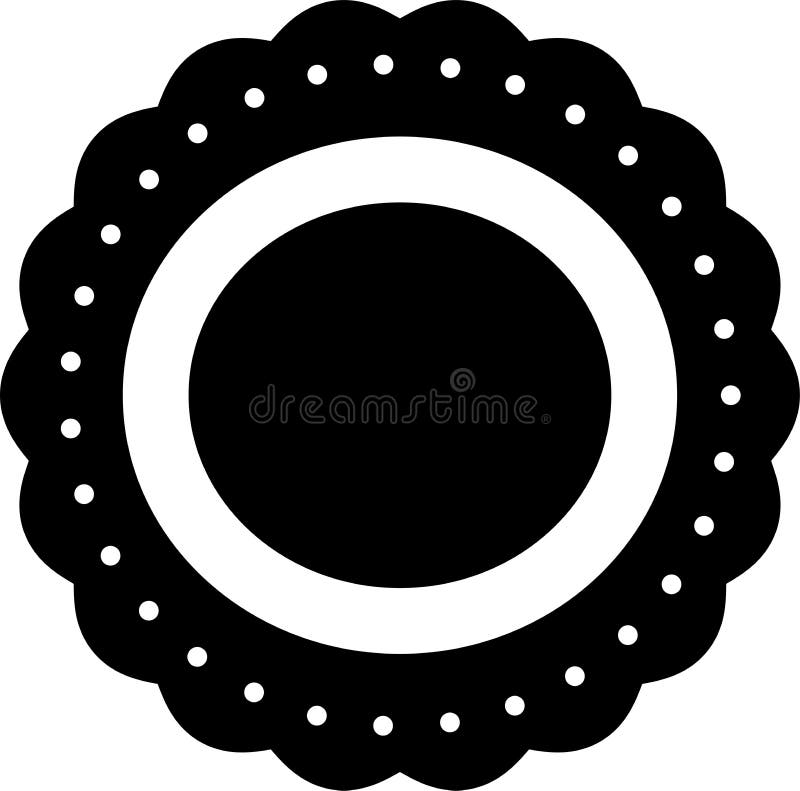 Monochrome Simple Emblem Mark Stock Vector - Illustration of sign ...