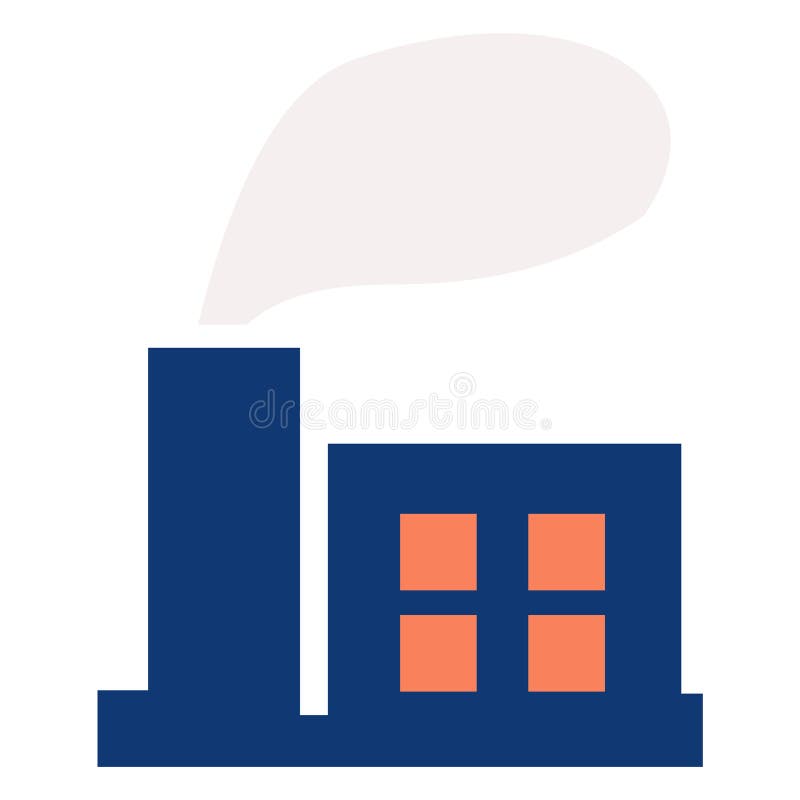 Illustration of Simple Factory 2D Icon Design Stock Illustration ...