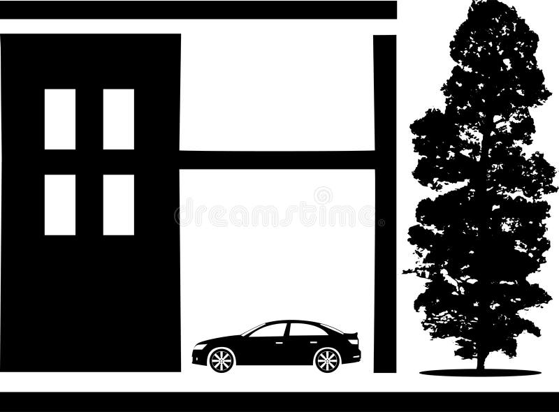 Illustration of a Simple House Isolated on White Background.House Flat ...